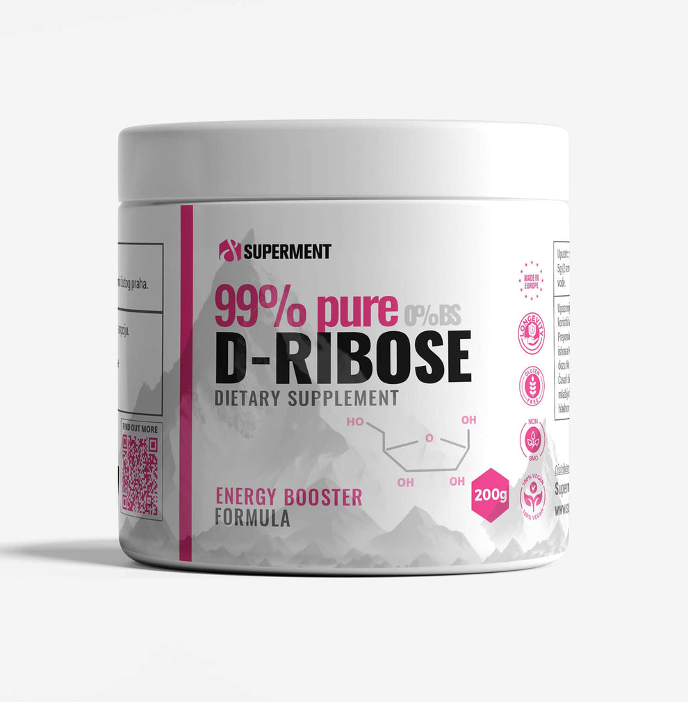 D-Ribose 99% PURE čist prah 200g – Superment
